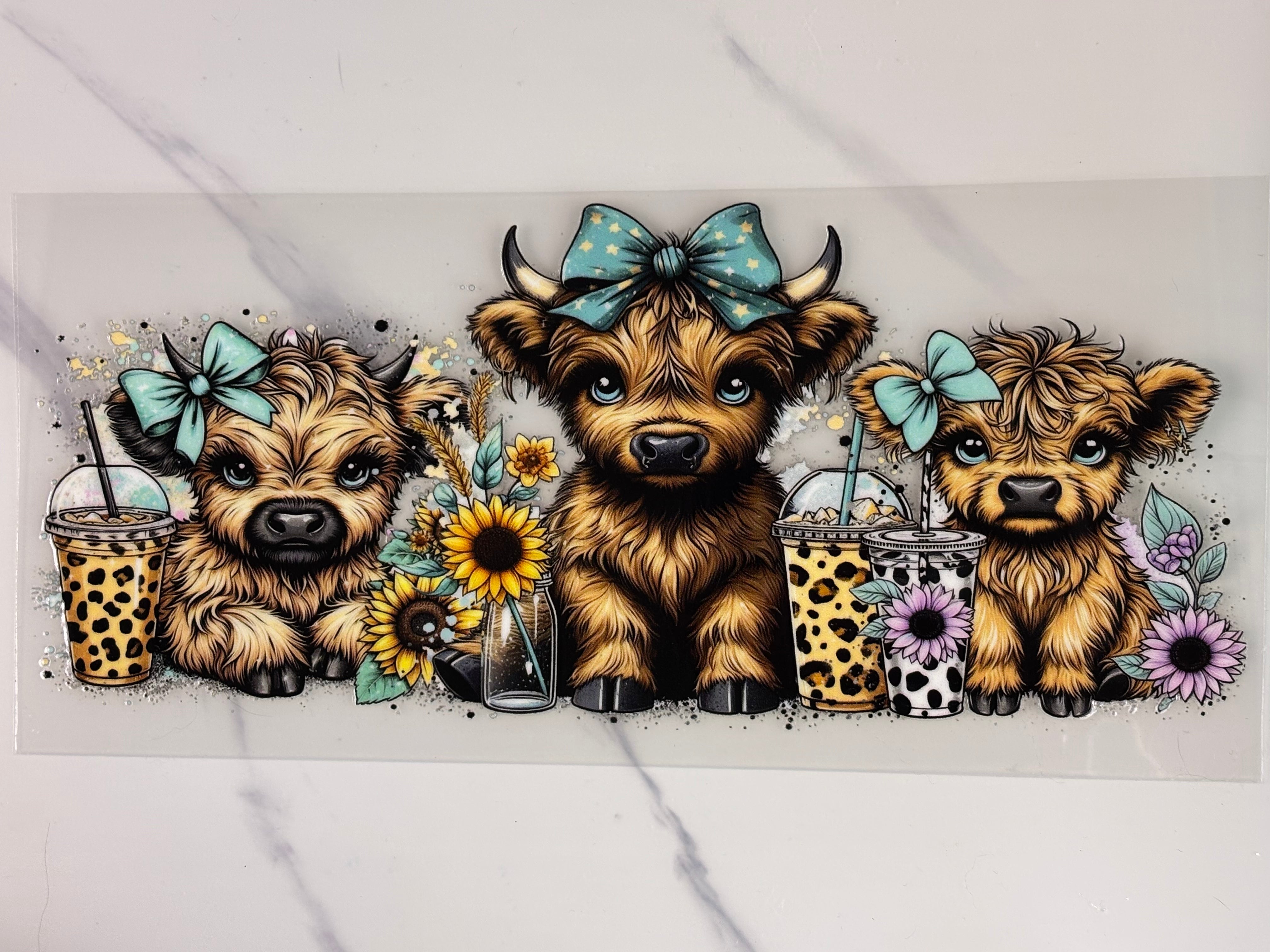 Teal Highland cows – The Crafty Gleim